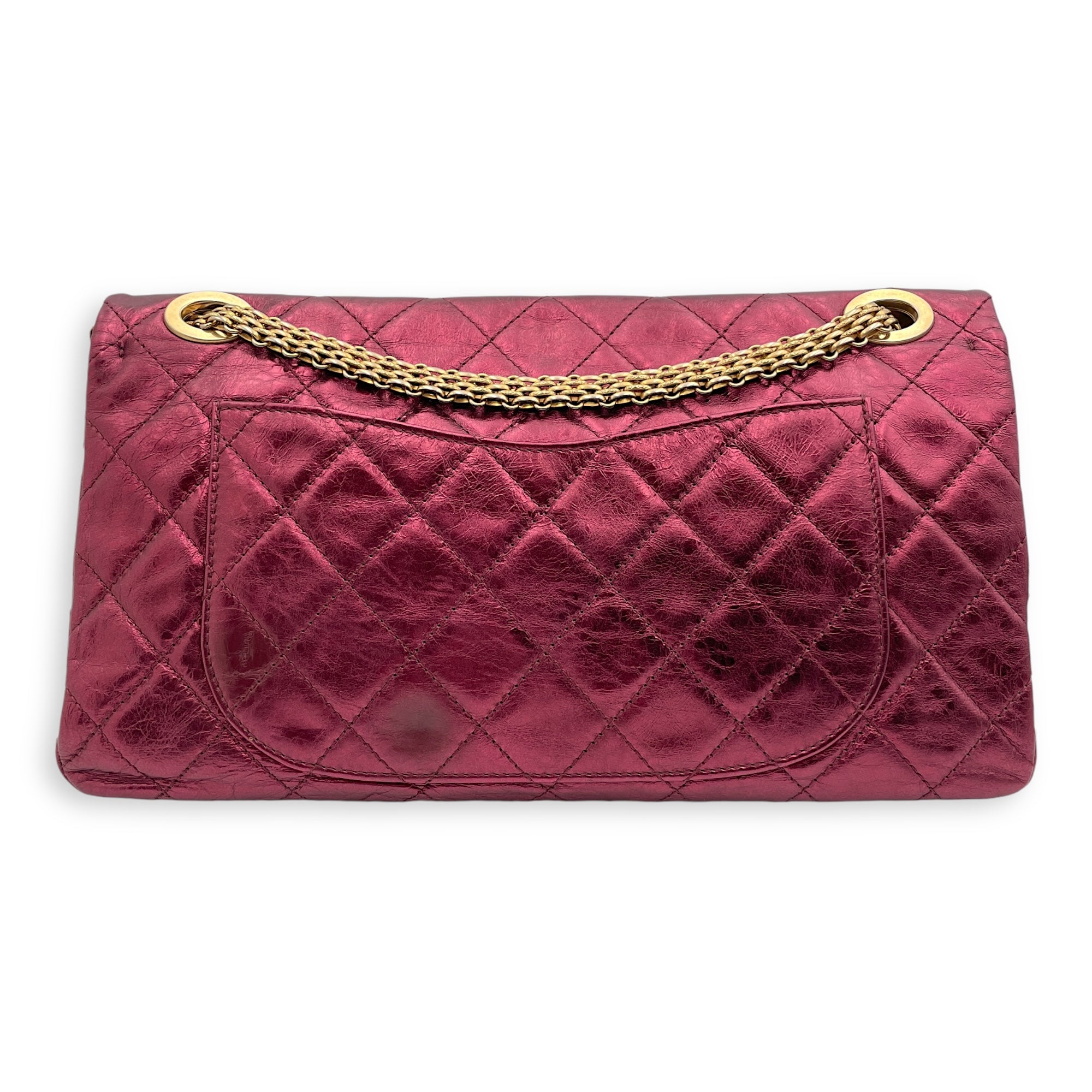 Chanel Reissue 228 Red Shoulder Bag in Calfskin, Gold Chanel Reissue 228 Red Shoulder Bag in Calfskin, Gold