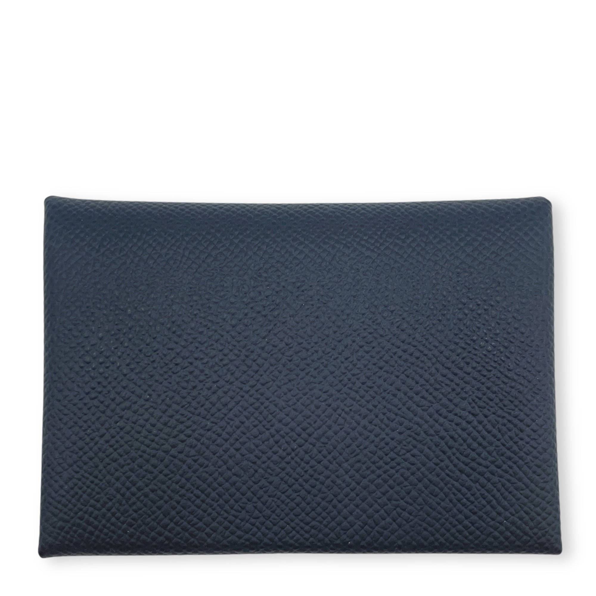Calvi Duo Blue Indigo Card Holder in Epsom