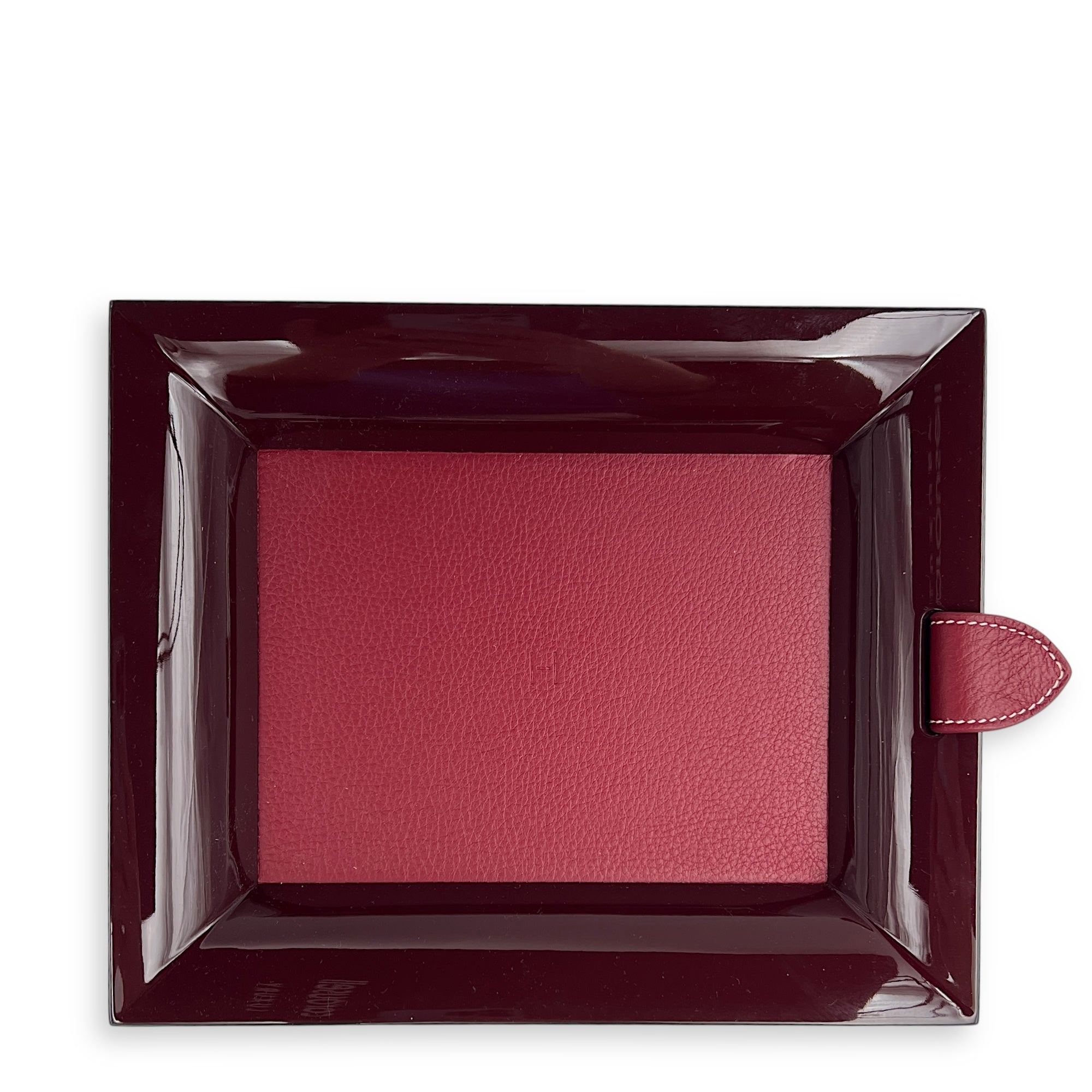 Atrium Red Change Tray in Taurillon Leather